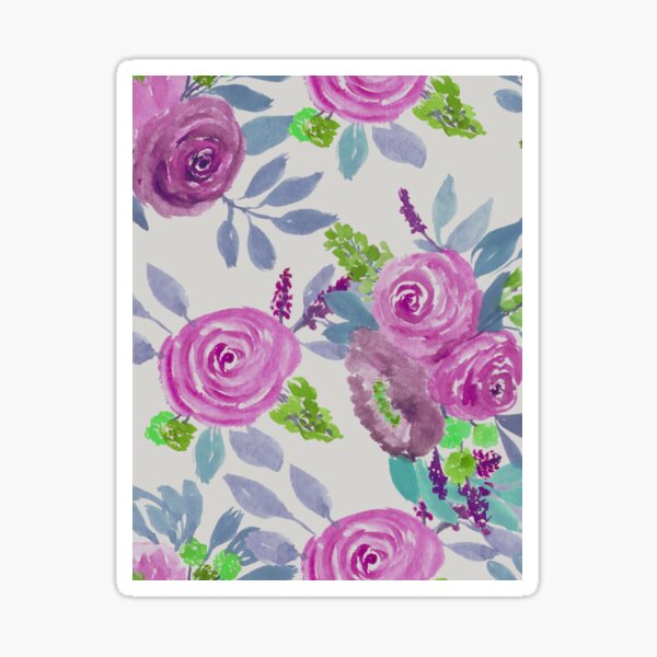"Rose Floral Design" Sticker for Sale by FCapple | Redbubble