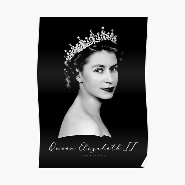 "Queen Elizabeth II Memorabilia Art" Poster for Sale by Minimal-World ...