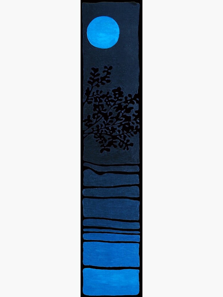 "The Blue Moon - Japanese Landscape" Poster for Sale by MobsProject ...
