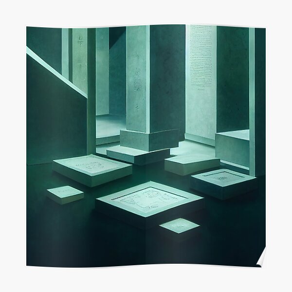 "Center of Emerald Quartz" Poster for Sale by Rezzmoji | Redbubble