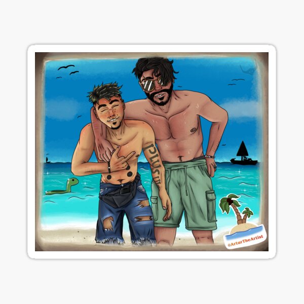 "Mirage and Octane at the Beach" Sticker for Sale by ZAG4N | Redbubble