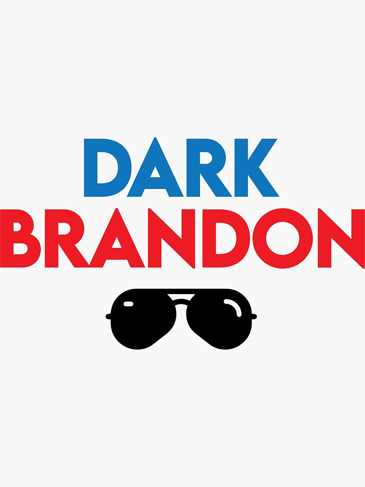 "Dark Brandon Blue Red" Sticker for Sale by EdGraphics | Redbubble