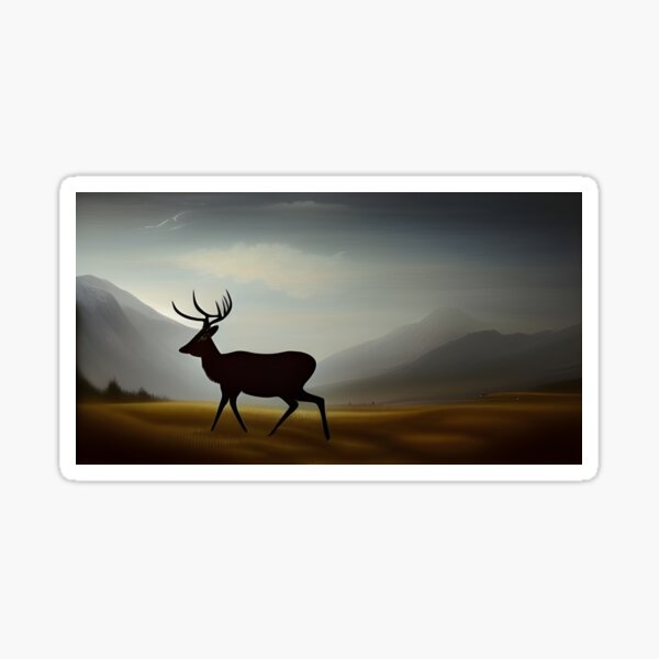 "Stag" Sticker for Sale by Imag1ne | Redbubble