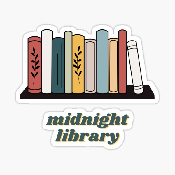 "Midnight library " Sticker for Sale by GamersLands | Redbubble