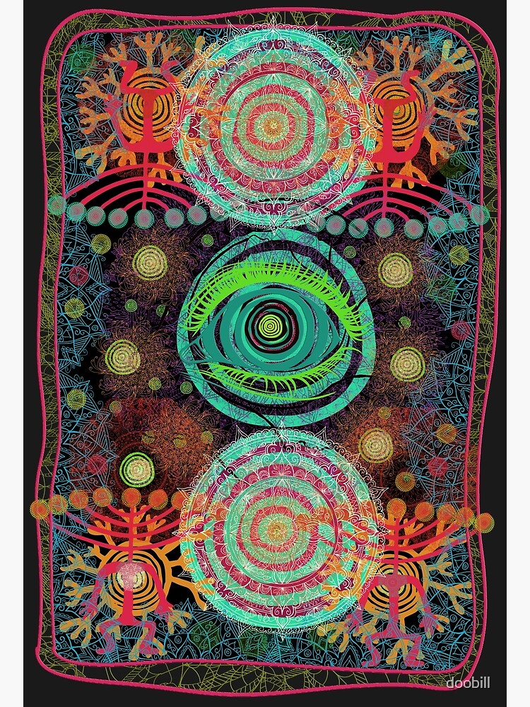 "Psychedelic mandala art and Psychedelic colours" Art Print for Sale by ...