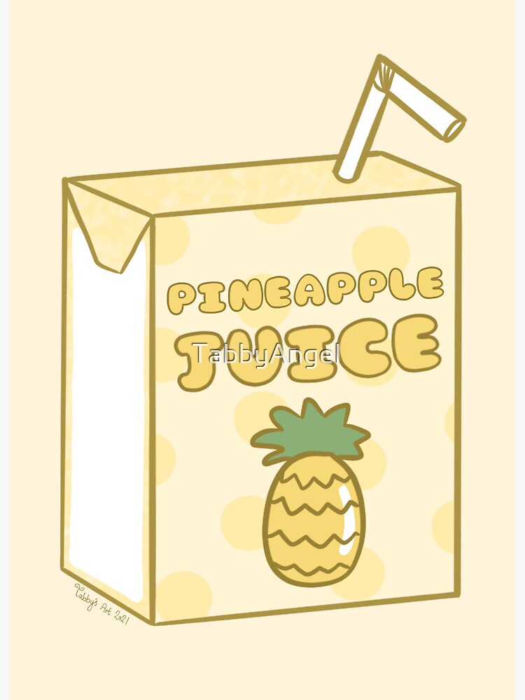 "Pineapple Juice Box" Art Board Print for Sale by TabbyAngel | Redbubble