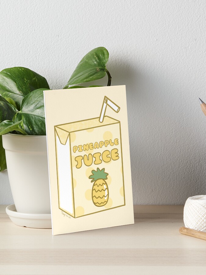 "Pineapple Juice Box" Art Board Print for Sale by TabbyAngel | Redbubble