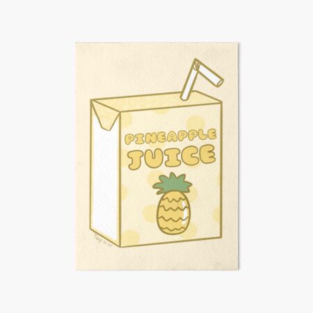 "Pineapple Juice Box" Art Board Print for Sale by TabbyAngel | Redbubble