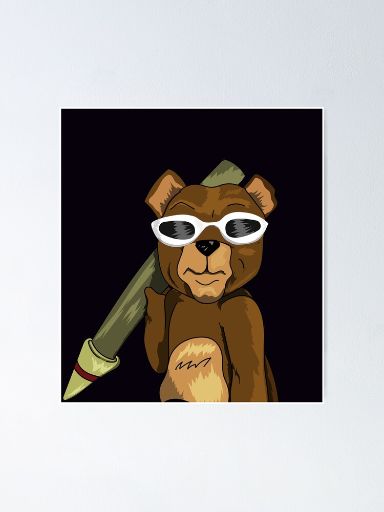 "Bazooka Bear " Poster for Sale by Xillustrations | Redbubble