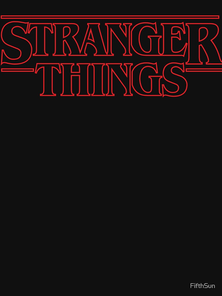 "Stranger Things Outline Logo" Essential T-Shirt for Sale by FifthSun ...