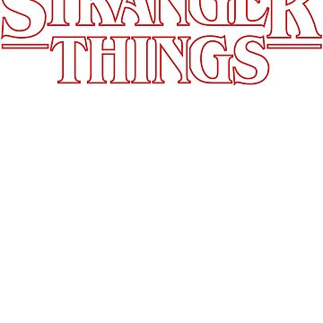 "Stranger Things Outline Logo" Classic T-Shirt for Sale by FifthSun ...