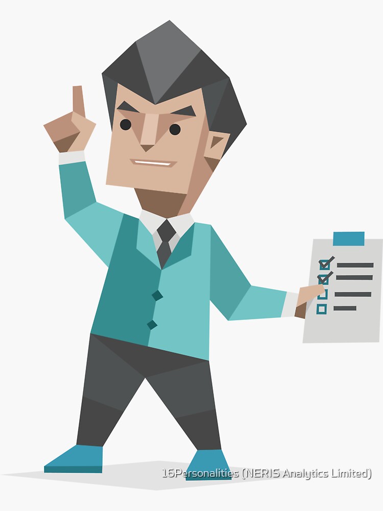 "Executive Personality (ESTJ-A / ESTJ-T)" Sticker for Sale by NERISAnalytics | Redbubble