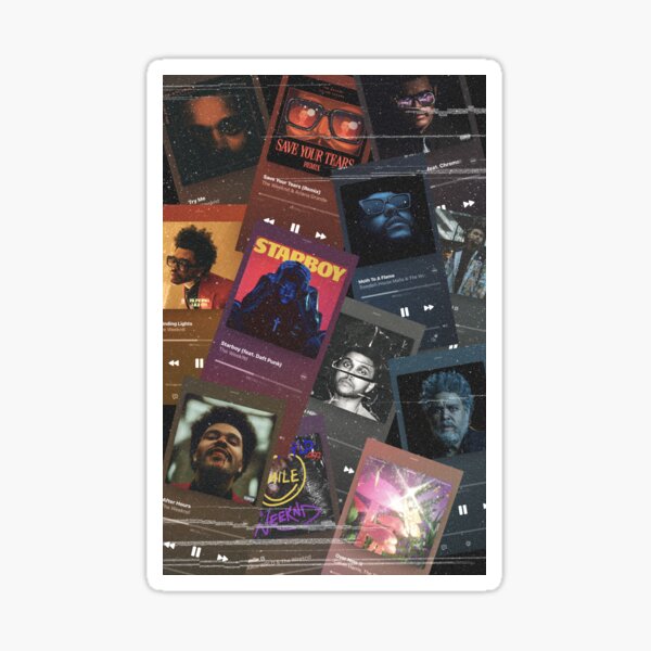 "The Weekend Collage" Sticker for Sale by Art-Berry | Redbubble