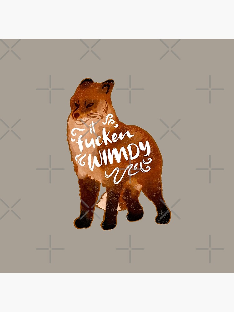 "it fucken WIMDY – Fox Meme" Poster for Sale by northernhugs | Redbubble