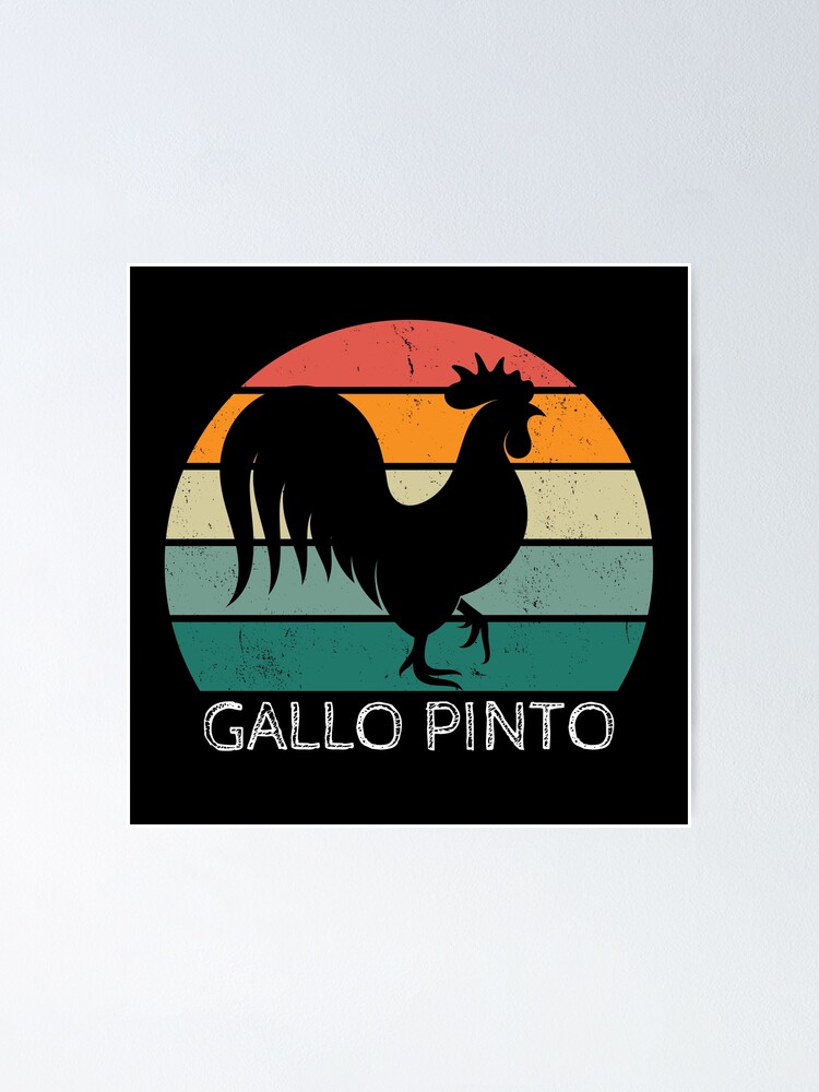 "Gallo Pinto Baby Announcement Bilingual Nicaragua" Poster for Sale by ...