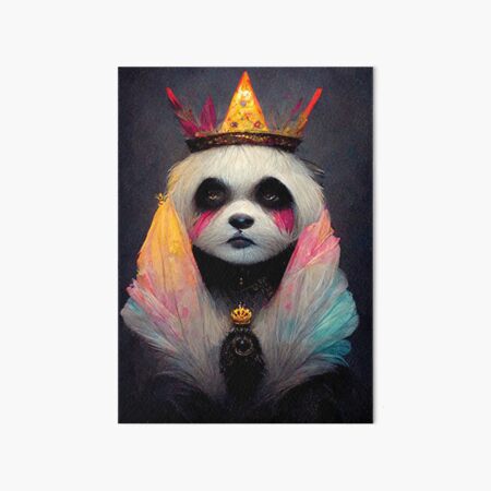 "Queen panda with a crown and scepter" Art Board Print for Sale by ...