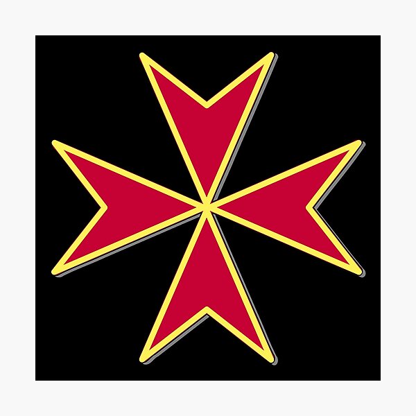 "Red and Gold Cross of Saint Stephen" Photographic Print by pdgraphics ...