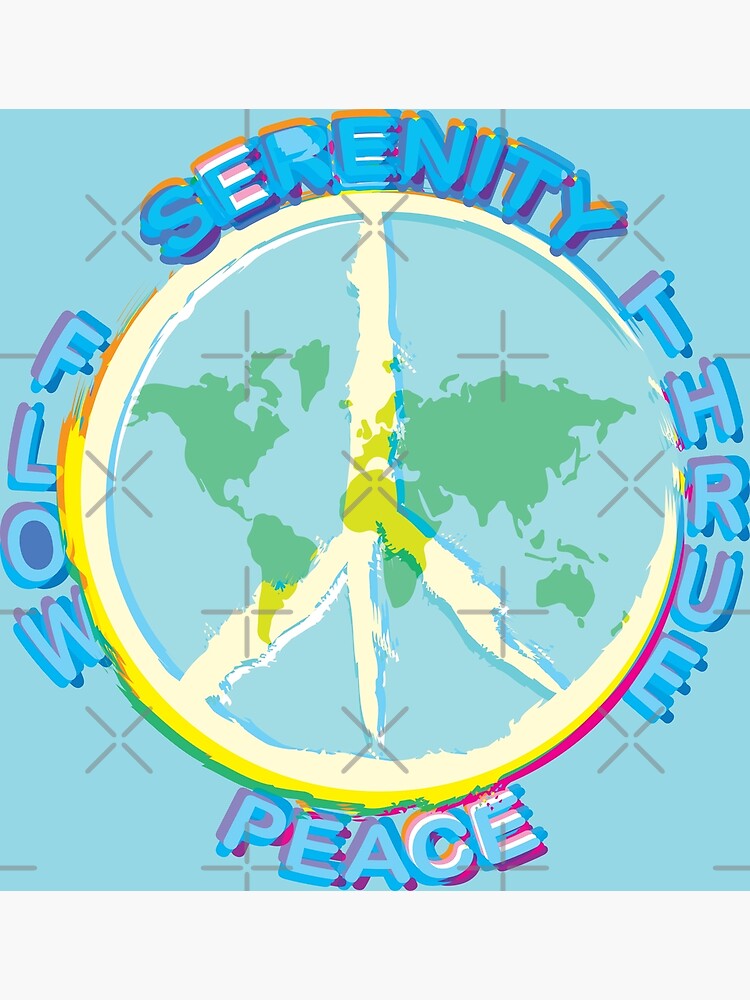 "Serenity flow thrue peace" Poster for Sale by IrinDesign | Redbubble