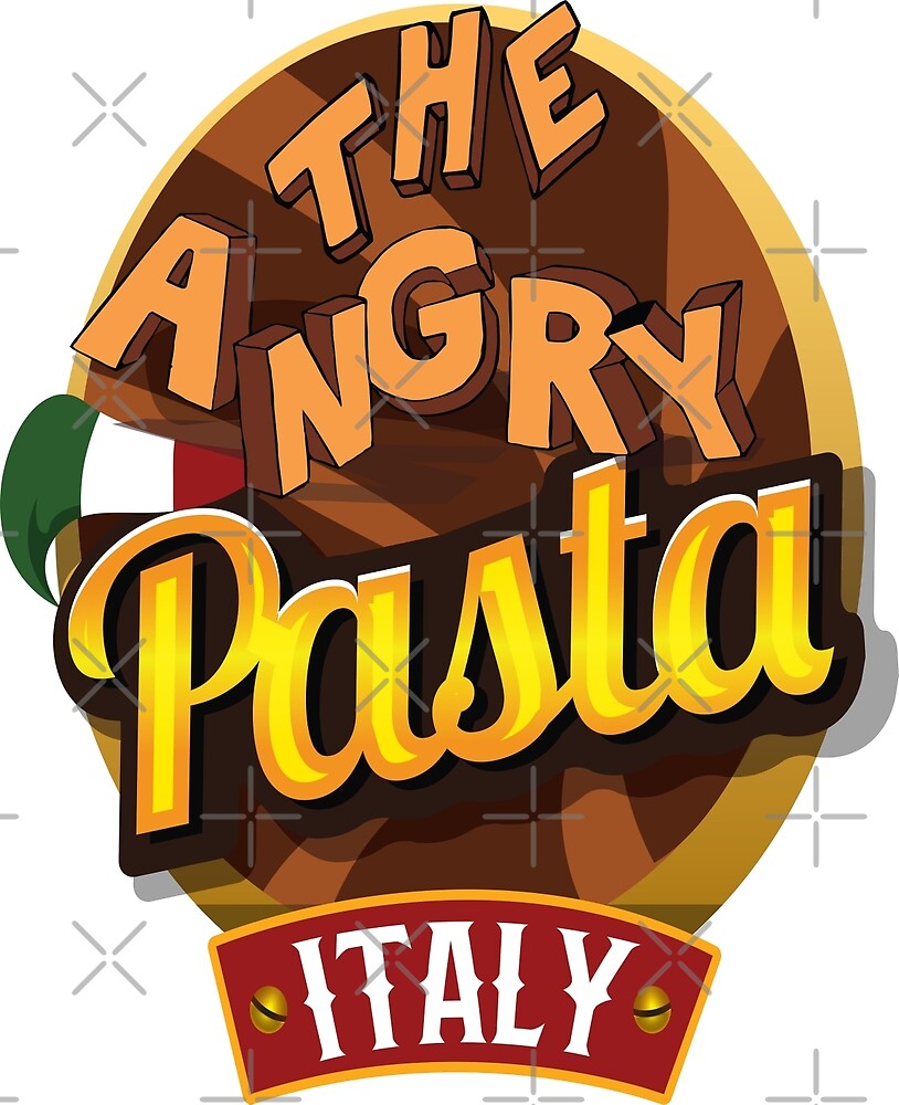 "Angry Pasta Italy I Love Pasta!" by ProjectX23 | Redbubble