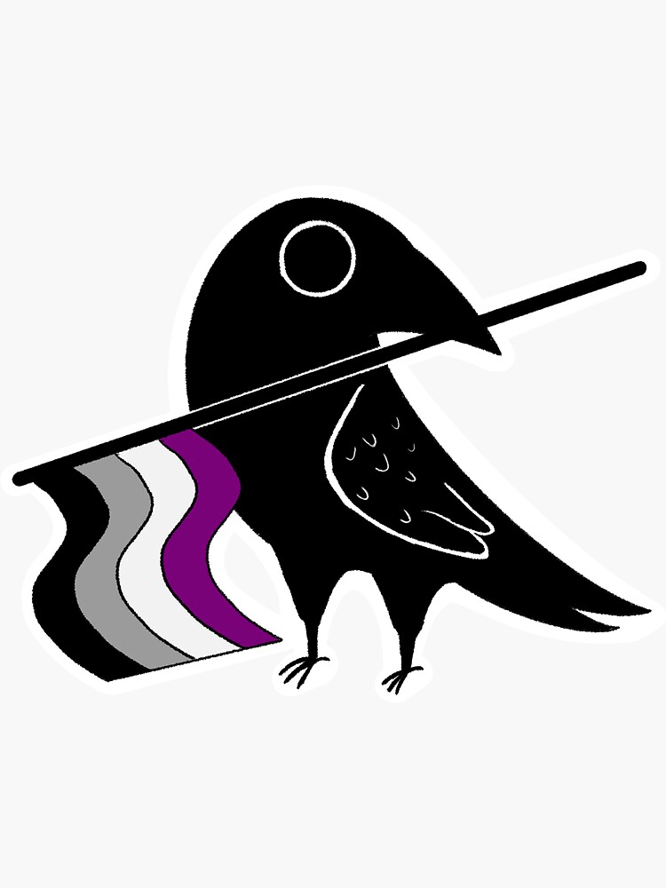 "Ace Flag Crow" Sticker for Sale by Masssisa | Redbubble