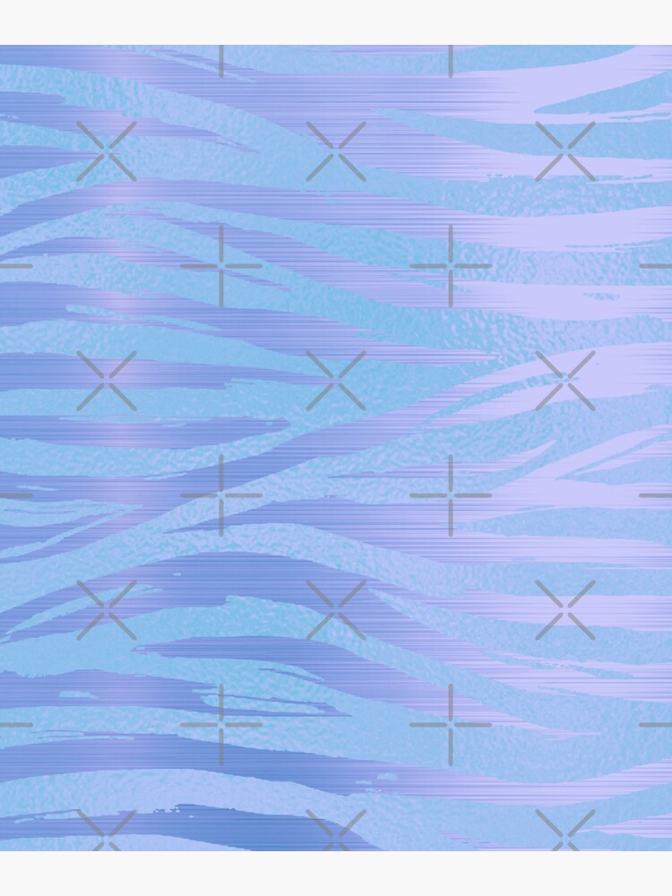 "Blue Tiger Stripe Metallic Pattern" Sticker for Sale by ...