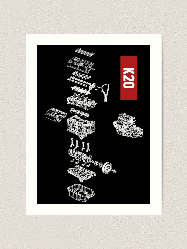 "Honda Integra Civic Type R K20 Engine Explode for Dark Backgrounds ...