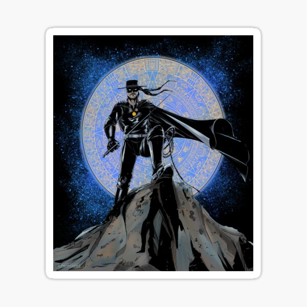 "Zorro" Sticker for Sale by Urimagery | Redbubble