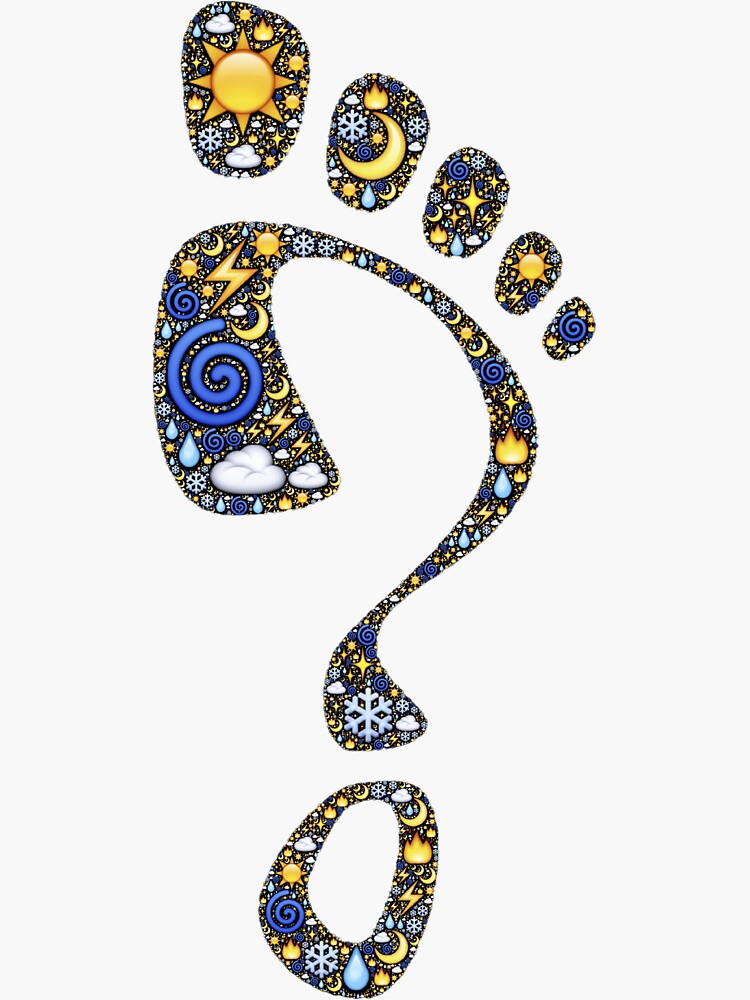 "Sky, Stars, Space Footprint Creative Design" Sticker for Sale by ...