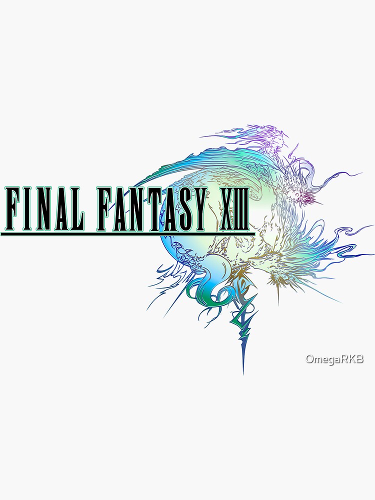 "Final Fantasy - Title Logo - Final Fantasy XIII" Sticker for Sale by ...