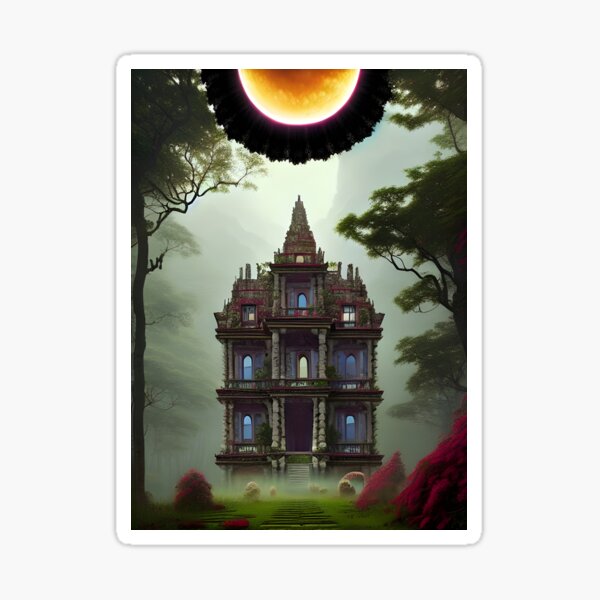 "Solar Eclipse" Sticker for Sale by KinglnYellow | Redbubble