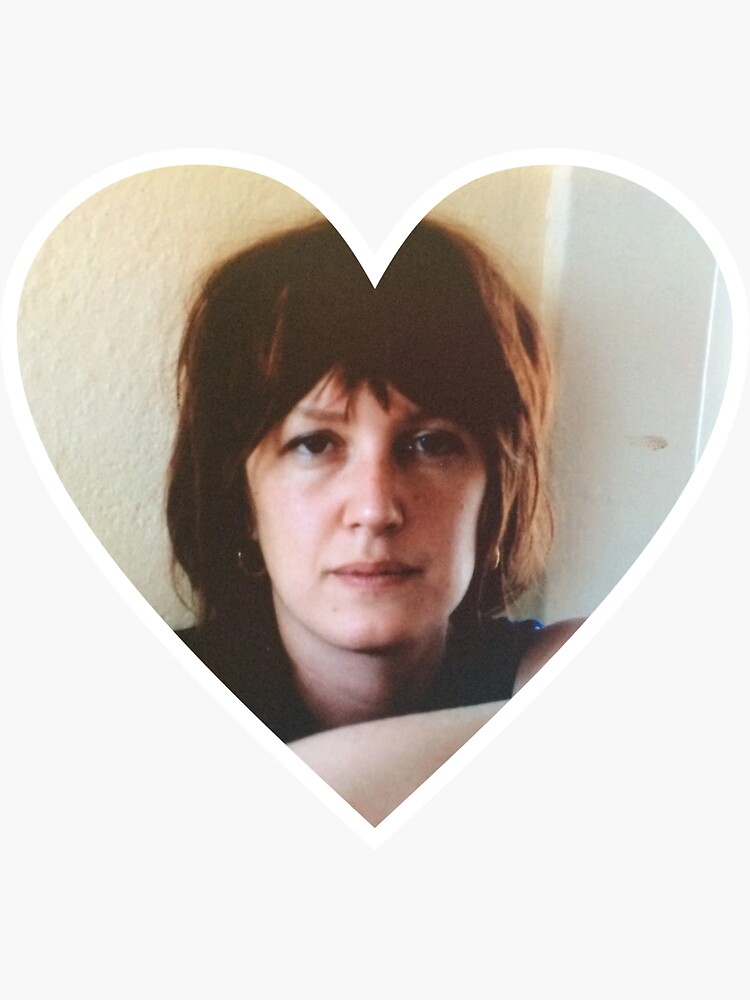 "eve babitz in heart" Sticker for Sale by donkeyrbarb | Redbubble