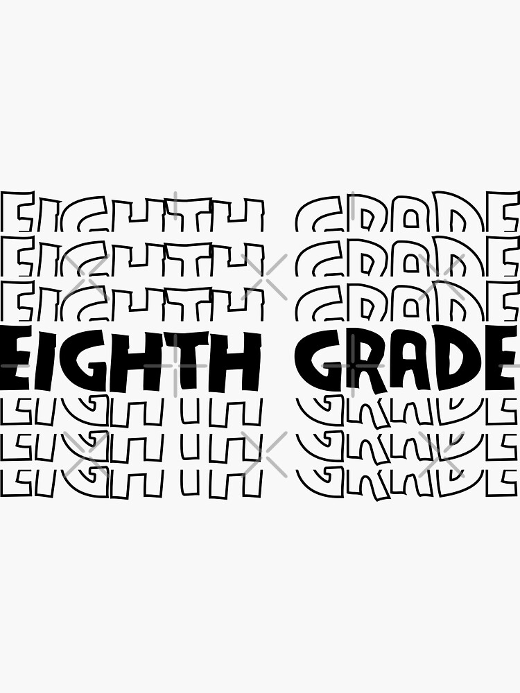 "Team eighth grade" Sticker for Sale by TheCoolPhantom | Redbubble