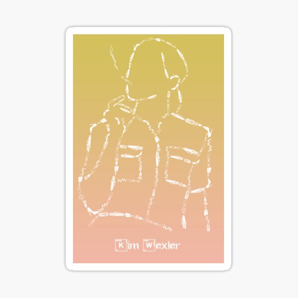 "kim" Sticker for Sale by AloLevin | Redbubble