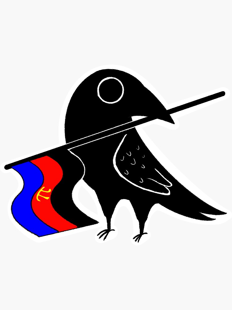 "Polyamorous Flag Crow" Sticker for Sale by Masssisa | Redbubble