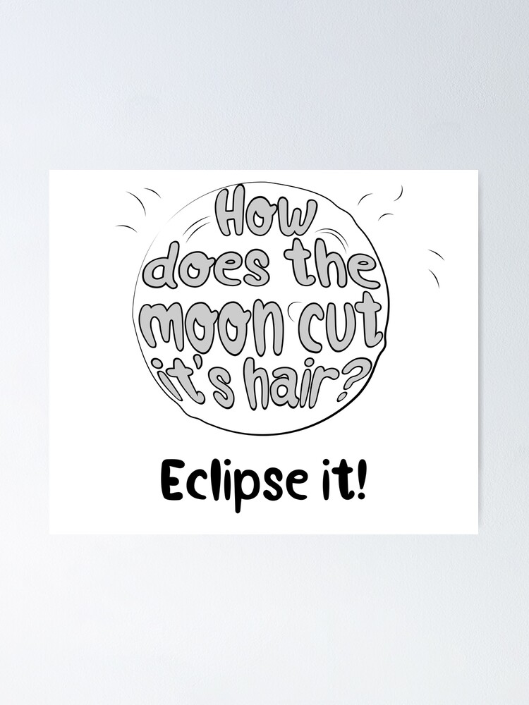 "Funny Moon Dad Joke" Poster for Sale by UltimateCoffee | Redbubble