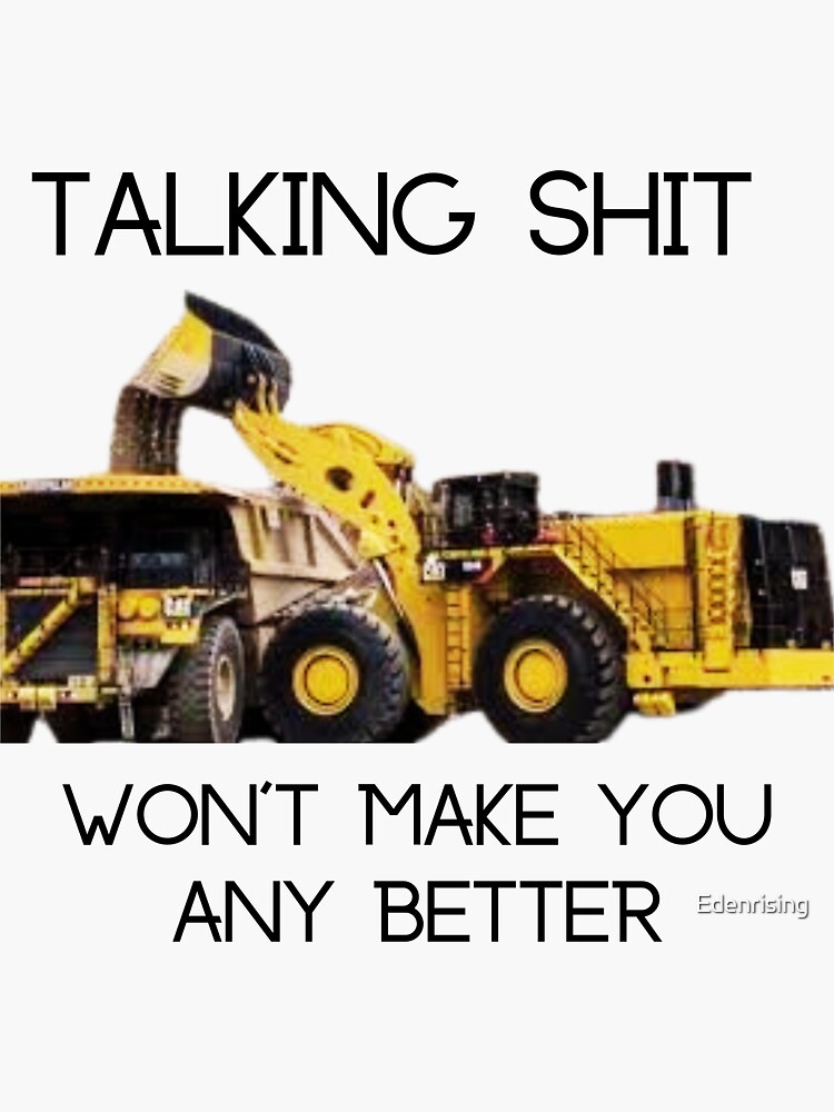 "Loader Black Lettering" Sticker for Sale by Edenrising | Redbubble