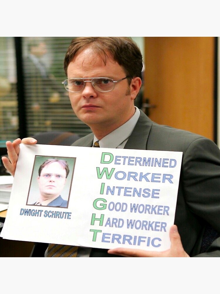"The office Michael scott And Dwight Schrute determined worker intense ...