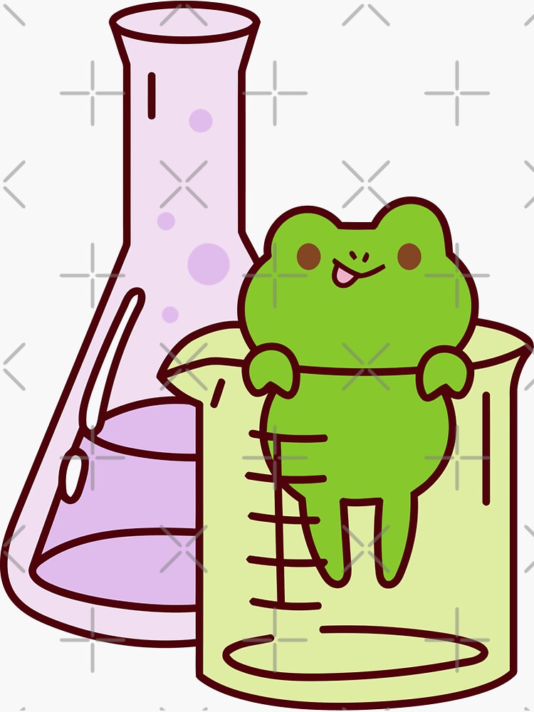 "Science Frog" Sticker for Sale by MoHa444 | Redbubble