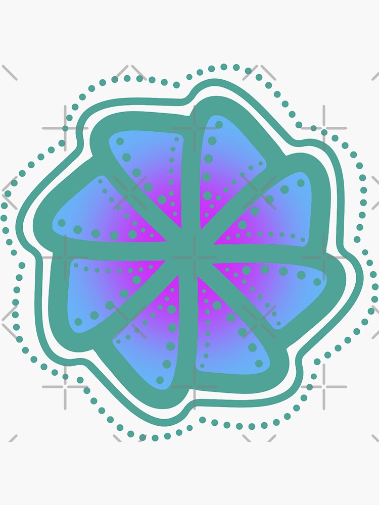 "80s Retro Mandala Pattern" Sticker for Sale by Garden-View | Redbubble
