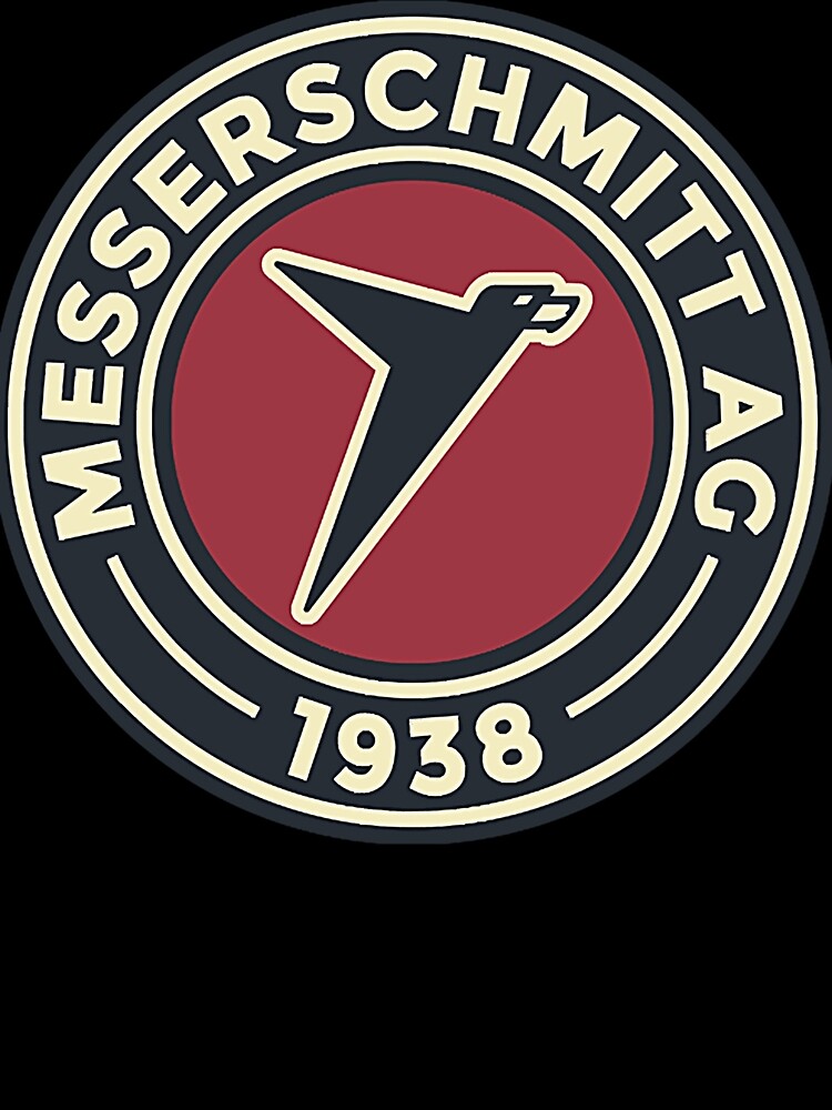 "Messerschmitt - 1938 - Custom Round Retro Logo" Photographic Print for ...