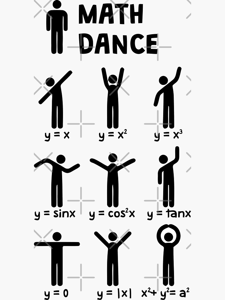 "Math Dance" Sticker for Sale by MoHa444 | Redbubble