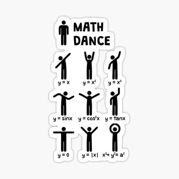 "Math Dance" Sticker for Sale by MoHa444 | Redbubble