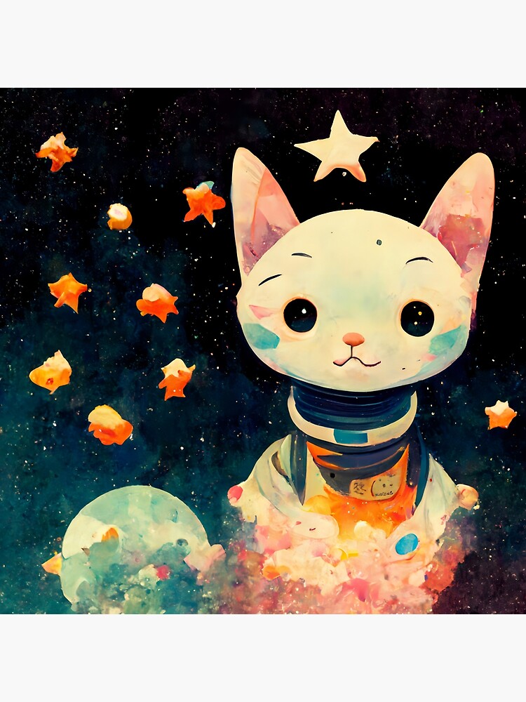 "Space Kitty" Poster for Sale by angstacular | Redbubble