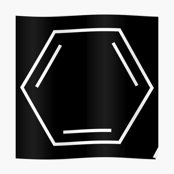 "Benzene C6H6" Poster for Sale by Zeeph | Redbubble