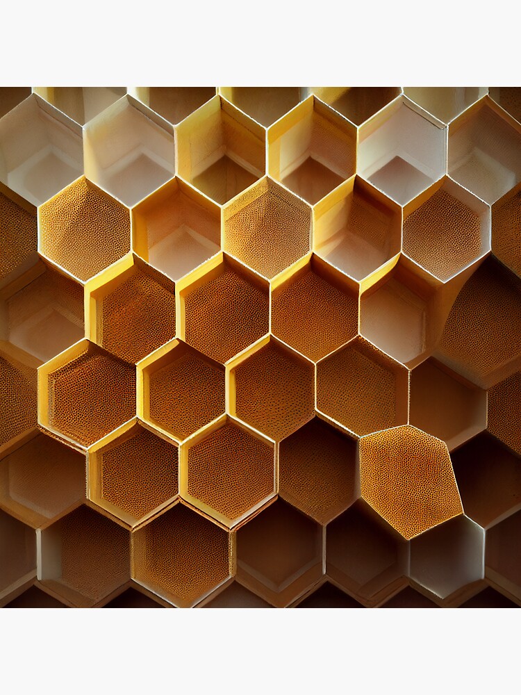 "Honeycomb " Sticker for Sale by Pandadaisypoet | Redbubble