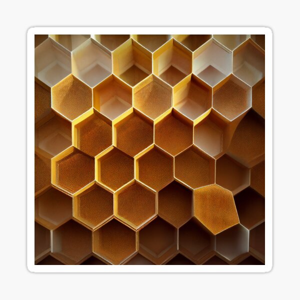 "Honeycomb " Sticker for Sale by Pandadaisypoet | Redbubble
