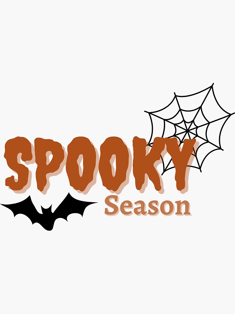 "Spooky Szn" Sticker for Sale by hannahmariej | Redbubble