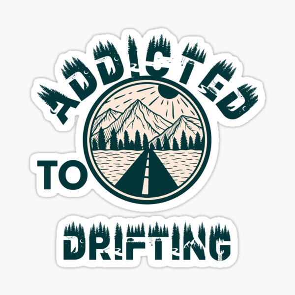 "Addicted to drifting" Sticker for Sale by movie-popcorn | Redbubble