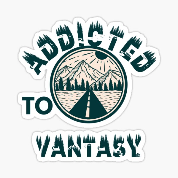"Addicted to vantasy" Sticker for Sale by movie-popcorn | Redbubble