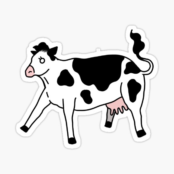 "Cow" Sticker for Sale by KailynDDesign | Redbubble